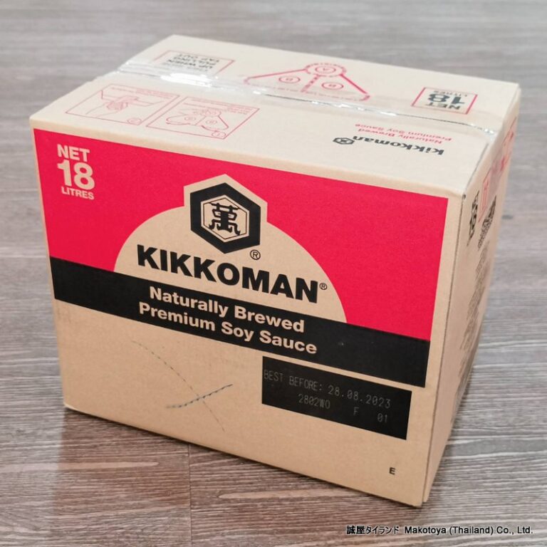 คิโคแมนโชยุ 18 ลิตร Kikkoman Soy Sauce 18l Makoru ร้าน ขายส่ง วัตถุดิบอาหารญี่ปุ่น